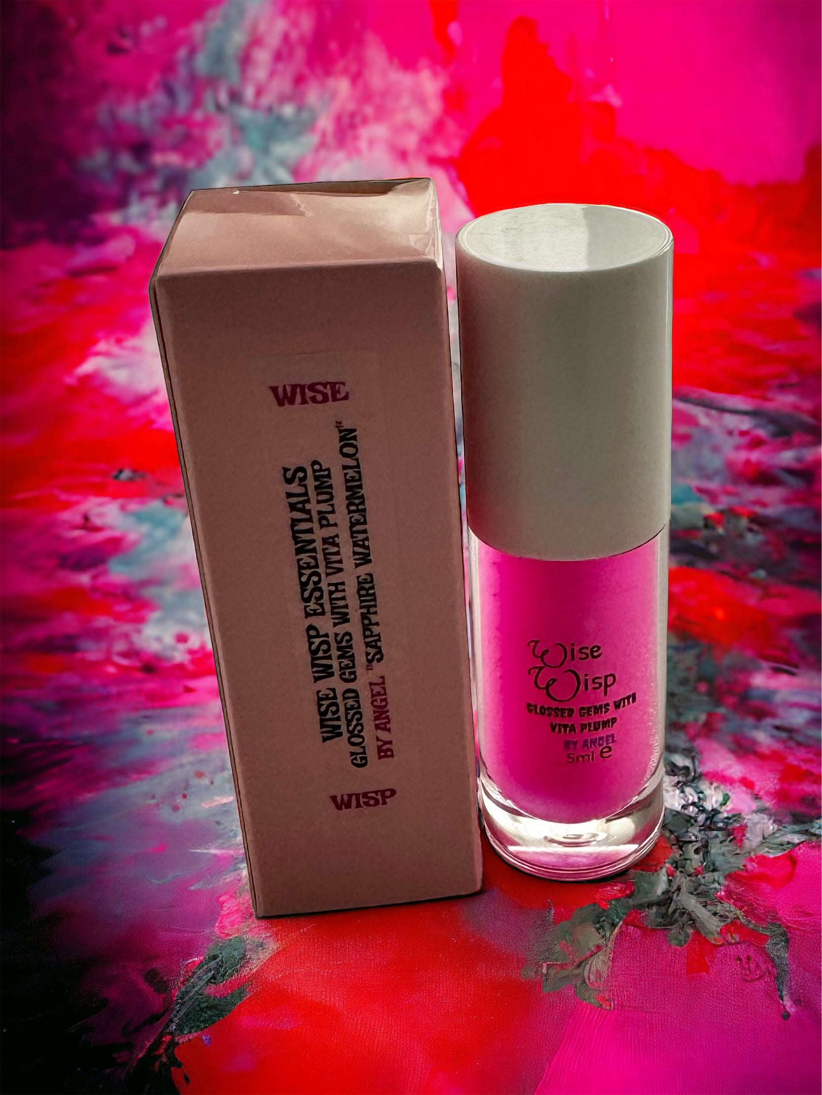 Sapphire Watermelon 2in1 Moisturizing Glossed Gems With Vita Plump By – Wise Wisp Essentials
